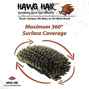 DETAIL DIRECT Hawg Hair Car Wash Brush, Super Soft 5-Level Design, 1 Count