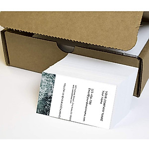 Advanced Business Card Customization 200 Pcs 3.5" x 2" Size Full Color Modern Flower Image Customizable Logo Photo Design Flower Template
