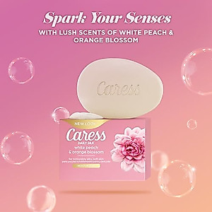 Caress Beauty Bar Soap For Women, Daily Silk With Silk Extract and Floral Oil Essence Moisturizing Body Soap for Silky, Soft Skin, 3.75 oz, 2 Bath Bars