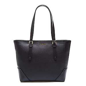 Michael Kors Large Aria Leather Tote, Black