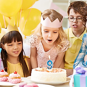 2.76" Large Birthday Candles Number 9 for Cake, Shell Sequins Number Candles for Birthday Party Wedding Anniversary Decorations