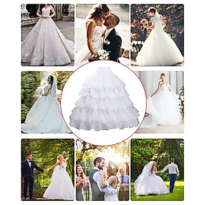 dgdgbaby Hoop Skirt Crinoline Underskirt Petticoat for Women Ball Gown Bridal Tulle Underskirt for Wedding Dress