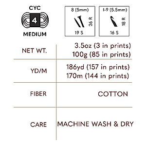 Lion Brand Yarn Pima Cotton Yarn, Patagonia, 1 Skein