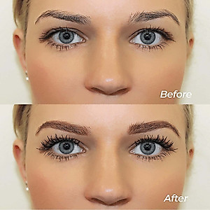 MCoBeauty Precision Brow Pencil - Sculpt And Style For Perfect, Precise, Natural Looking Brows - Fine-Tip Applicator - Water And Sweat Resistant Formula That Lasts All Day - Light/Medium - 0.025 oz