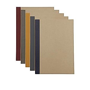MUJI Notebook B5 6mm Rule 30sheets - Pack of 5books [5colors Binding]