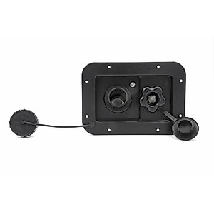 THETFORD RV Camper City/Gravity Water Hatch with Plastic Check Valve Black PN 94223