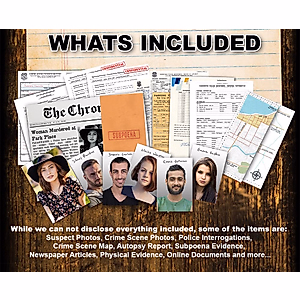 Detective Murder Unsolved Murder Mystery Game - Murder @ Park Place - Unsolved Murder Mystery Cold Case Files Game