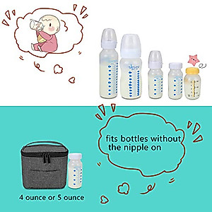 LUXJA Breast Pump Backpack and A Breastmilk Cooler Bag Bundle, Black