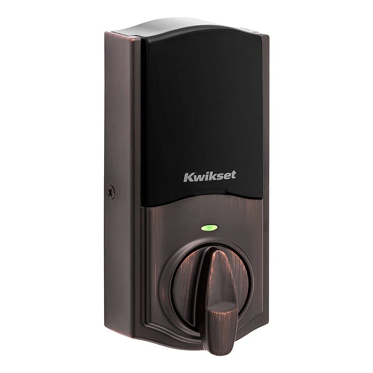 Kwikset Home Connect 620 Smart Lock Deadbolt with Z-Wave Technology, Works with Ring Alarm, Samsung Smartthings and More, Z-Wave Hub Required, Traditional Design in Venetian Bronze