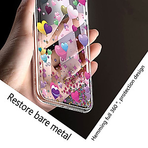 HGJTF Phone Case for Motorola ThinkPhone (6.6") with 1 X Tempered Glass Screen Protector, Slim Clear Shockproof X Anti-Scratch Soft TPU Gel Cover for Motorola ThinkPhone - Heart Balloon
