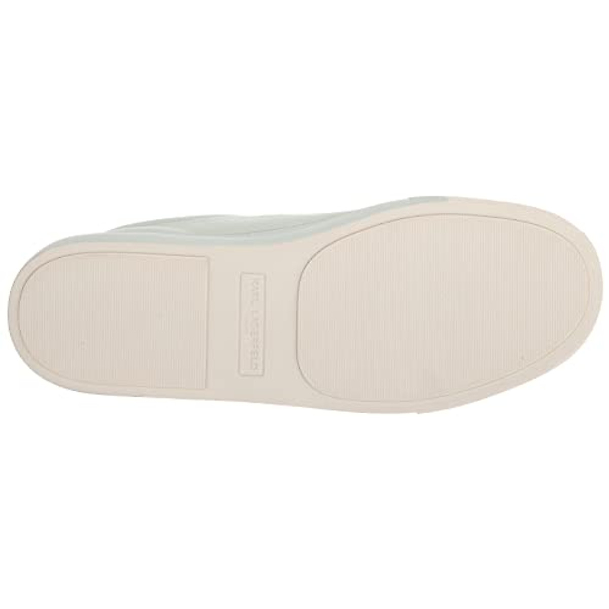 Karl Lagerfeld Paris Women's Cyrene Studded Slip on Sneaker, Mint Julep/Bright White, 9