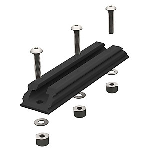 YakAttack GTSL90 GearTrac 4in Light/Medium Duty Polymer Kayak Mount Track (GTSL90-BK04)