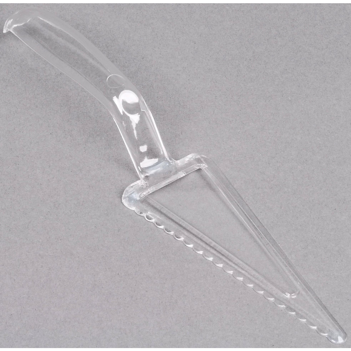 (Pack of 6) Clear 10" Disposable Plastic Pie and Cake Servers, Heavy Duty Spatula for Serving, Cutting, and Slicing Pizza, Pastry, and Desserts (Clear, Pack of 6)