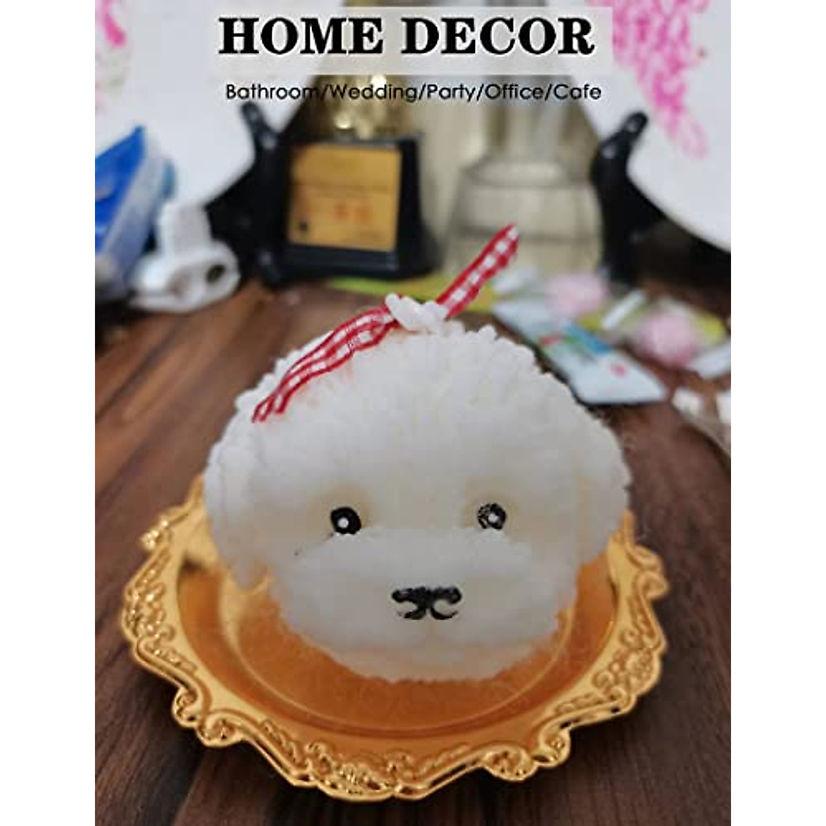 Tedddy Shaped Scented Candles for Home Scented Home Decor,Womens Birthday Gifts,Bridesmaid Gifts