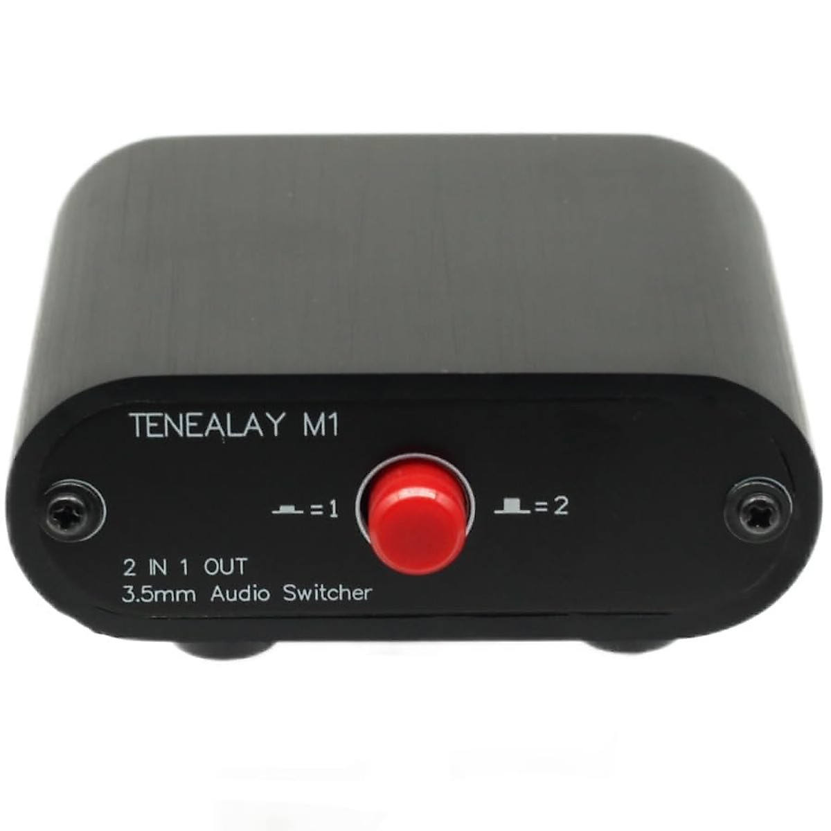 M1 2 in 1 Out 3.5mm Stereo Audio Switch aux switcher Speaker selector Splitter Box