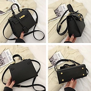 JBB Crossbody Bags for Women Trendy Cute Purse Top Handle Clutch Handbag Structured Satchel Purses Shoulder Bag PU Leather Green