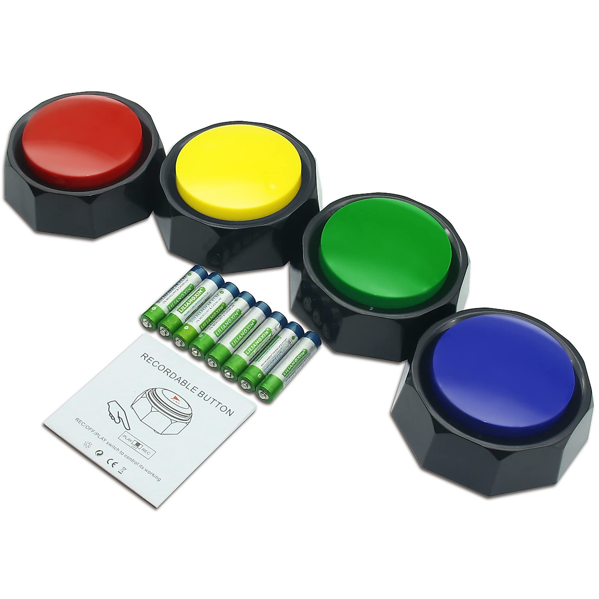 ANLIKY Recordable Buttons, Dog Buttons for Communication, 30 Seconds ...