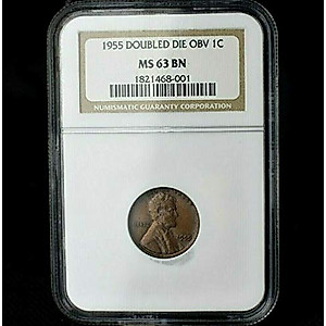 1955 P Lincoln Wheat Cent Cent MS-63 BN NGC