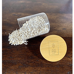 DurenDesign Glass Jar Set with Bamboo Lids, 6oz Clear Glass Food Storage and Kitchen Organization 12 Jar Set with Bamboo Lids