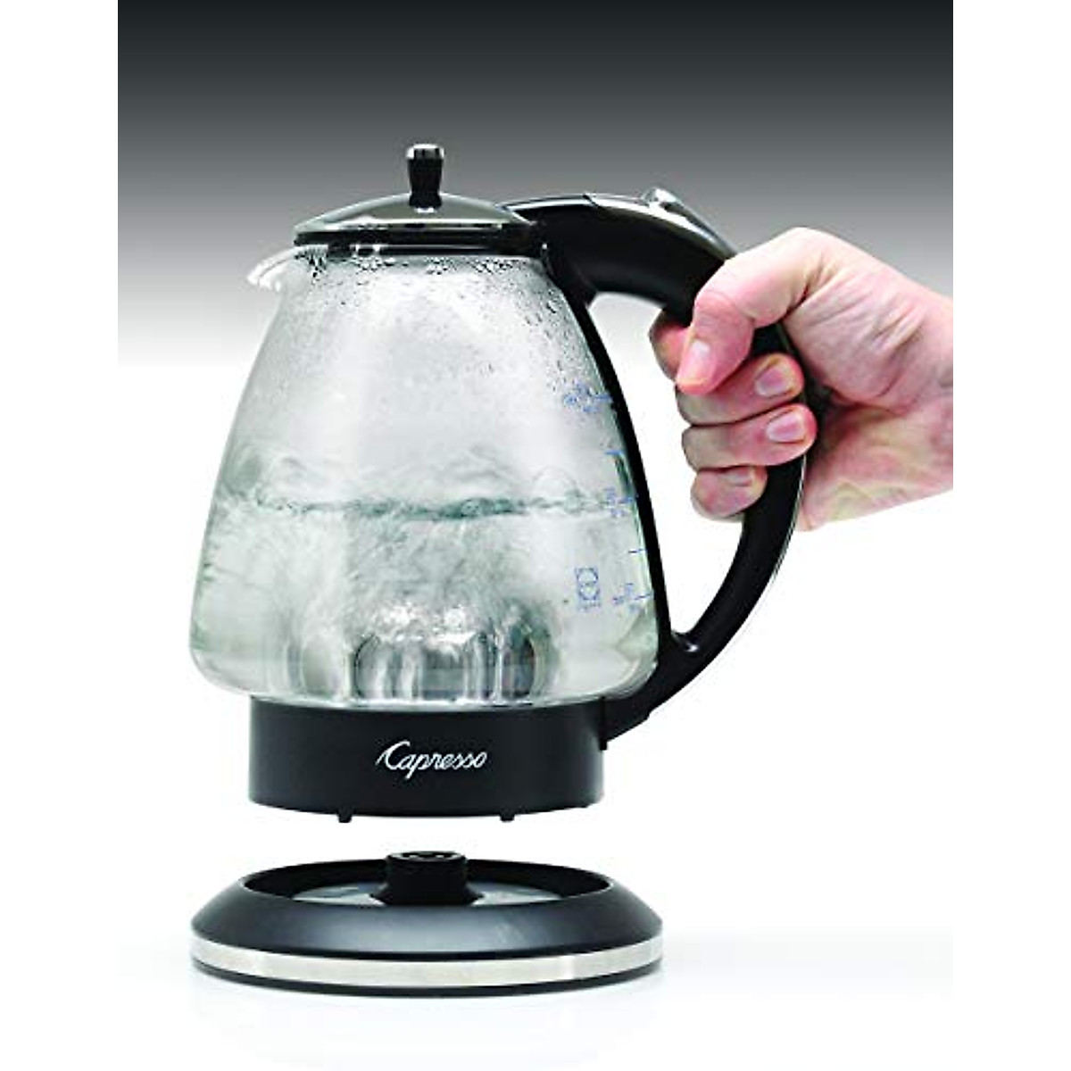 Capresso 240.03 Water Kettle, 48 oz, Polished Chrome and Black