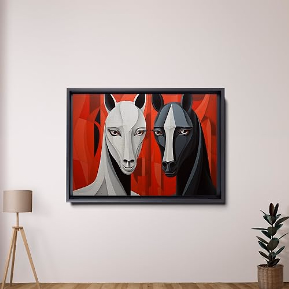 Majestic Black Stallion Galloping In The Clouds, Black Horse On Salt Flats, Canvas Print, Black Horse Print, Black Horse Wall Art