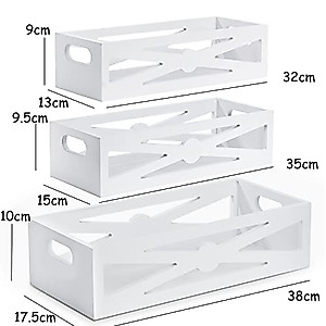 QILICHZ Bathroom Decor Box 3Pcs Toilet Paper Baskets Tank Topper Bathroom Baskets Toilet Tank Basket Tray Decorative Storage Basket Box for Bathroom