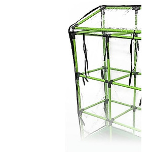 Bio Green JGL-C Greenhouse Compatible with City Jungle Trellis and Heidelberg – Outdoor and Indoor 2 Zippers – Protection Plant Covers – Transparent Design