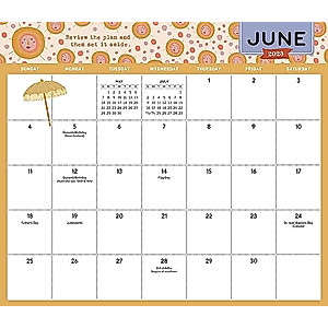 Go with the Flow: A Magnetic Monthly Wall Calendar 2023: Perfect for a Fridge, Wall, or Desk