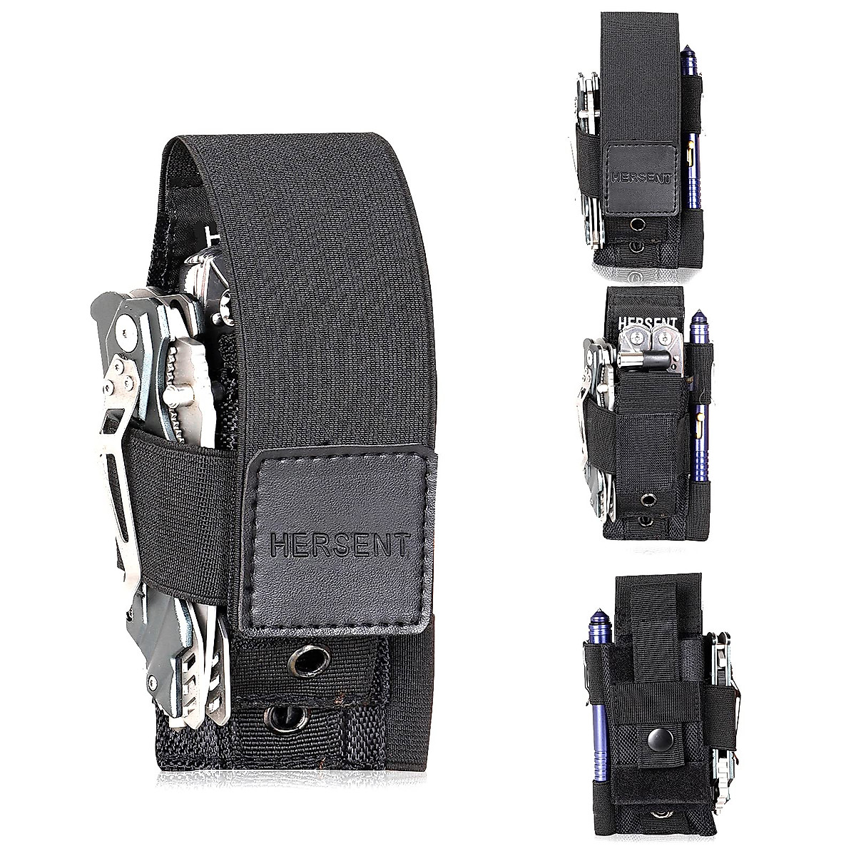 Multitool Sheath, Multitool Sheath for Belt, Folding Knife Sheath Pouch for Belt, Belt Pouches for Men,Multi-Purpose Tool Holder,Tactical Carrying Case Pouch Men’s Waist Pocket Rescue Essential