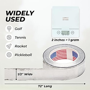 Unique Sports Golf Lead Tape 1/2-inch Wide x 72" Long