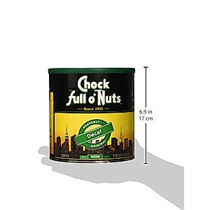Chock Full O Nuts Decaffeinated Coffee, 33.9 Ounce