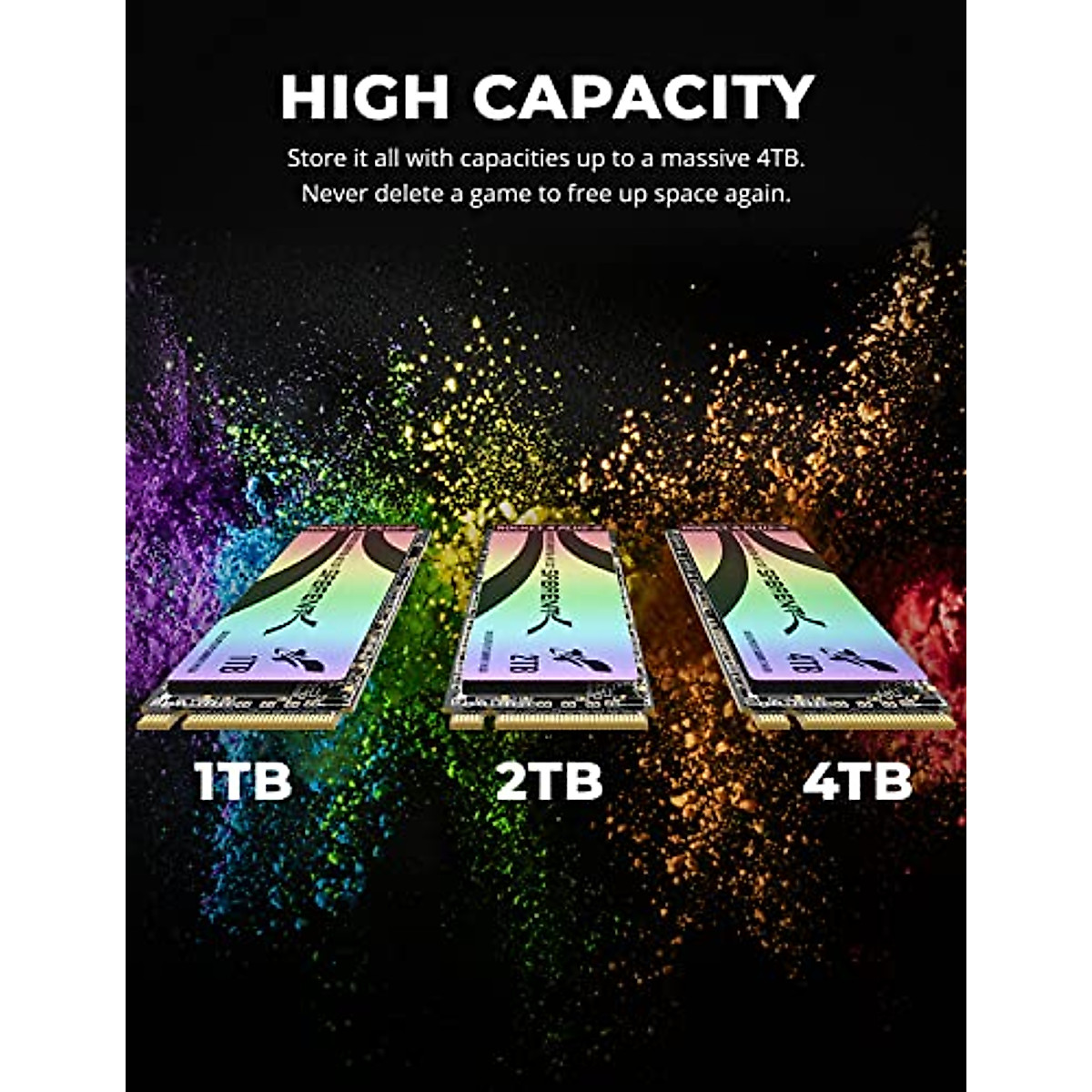 SABRENT Rocket 4 Plus-G 2TB Advanced Gaming M.2 PCIe NVMe SSD, up to 7GBps (SB-RKTG-2TB)