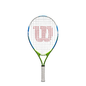 WILSON US Open Junior/Youth Recreational Tennis Rackets, Alloy steel, Blue/Green/White