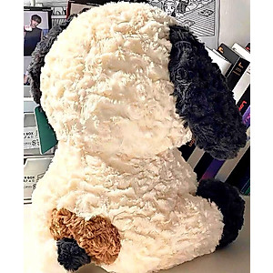 Ryttir 11.8 Inch Fuzzy Large Dog Stuffed Animal, Adventure Stuffed Dog Toy, Brave Boy's and Girl's Room Dog Plush Decor, Funny Dog Pillow Gifts for Kids and Women