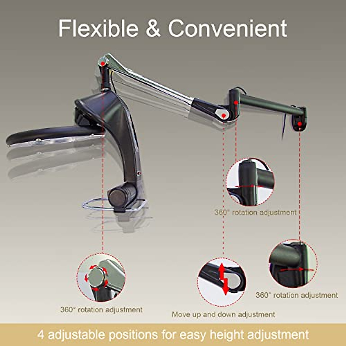 Hair Dryer Hood 360 Degree Rotation Hair Heating Styling Machine Hair Salon Elitzia ETFDXL02 (Wall-Mounted)