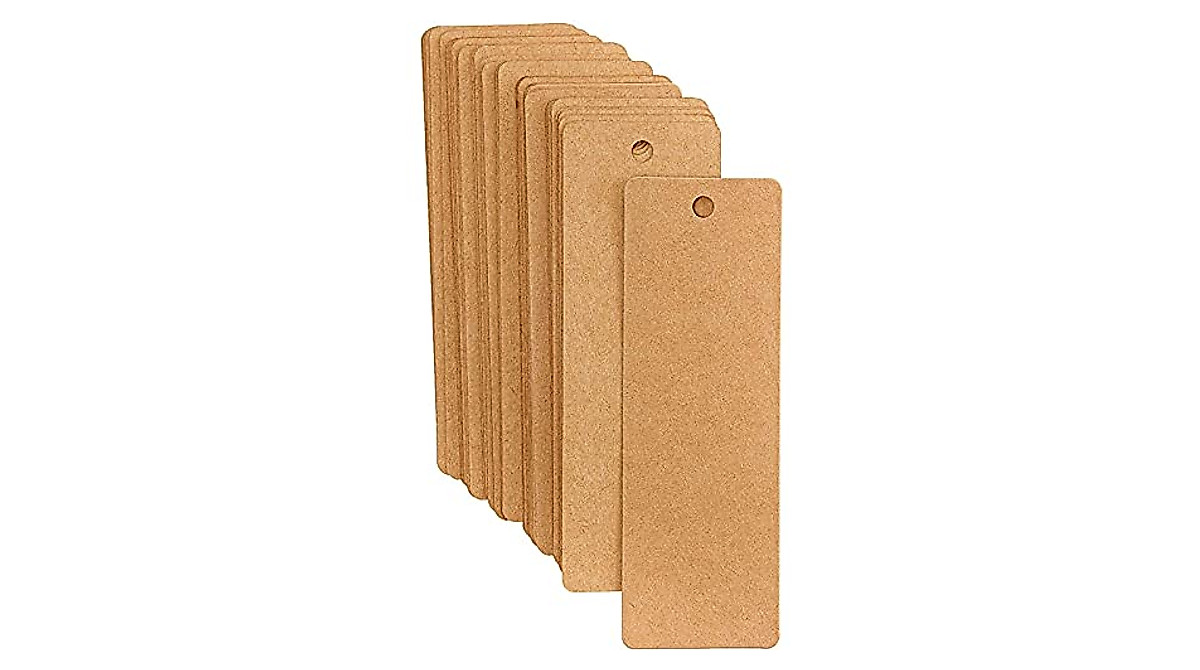 Creative 300 Kraft Bookmarks Bulk Pack for DIY & Crafts