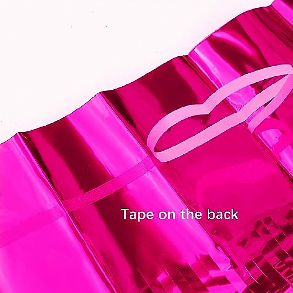 Barbie Bachelorette Party Decorations Valentine's Day Decorations Pink Princess Birthday Party Decorations Girl Barbie Princess Party Decorations Hot Pink and White Balloons Garland