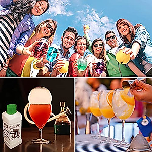 narratorbook 3PCS Cocktail Smoker Kit Smoking Food Smoker Portable Smoke Infuser for Drinks Molecular Bubble Water Sprayer Handheld Drink Smoker Kit for Bar Kitchen