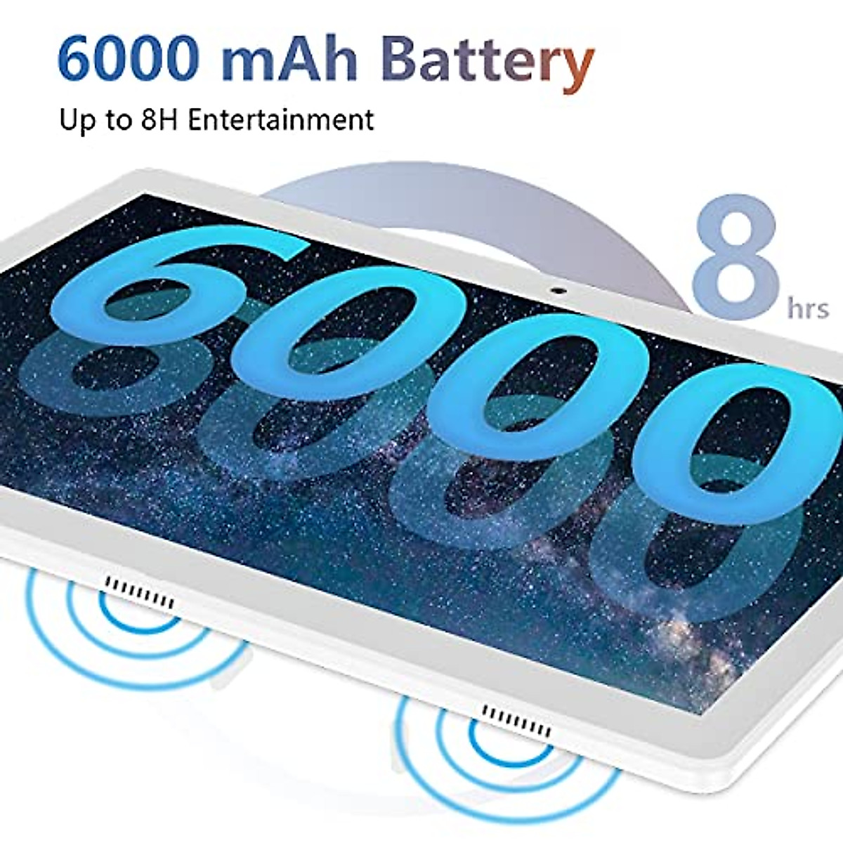 Tablet 10.1 inch Android 12 Tablet 2023 Latest Update Octa-Core Processor with 64GB Storage, Dual 13MP+5MP Camera, WiFi, Bluetooth, GPS, 512GB Expand Support, IPS Full HD Display (Silver)