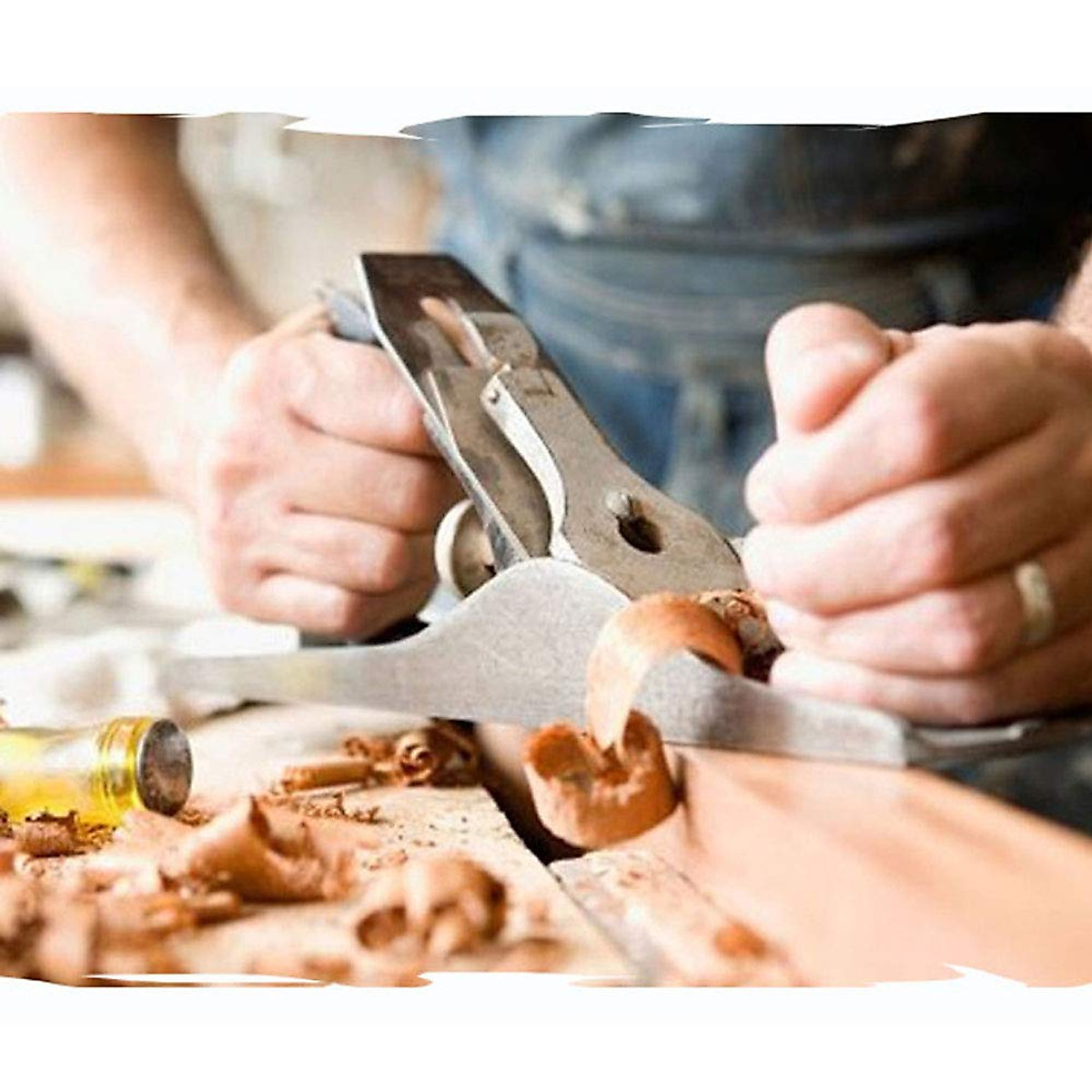 UNIE Mini Wooden Stool Round Garden Flower Display Stand Decorative Short Stool for Indoor Outdoor Office Dining Room