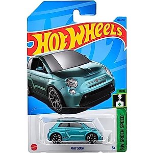 Hot Wheels Fiat 500e (Blue) 2023 HW Green Speed