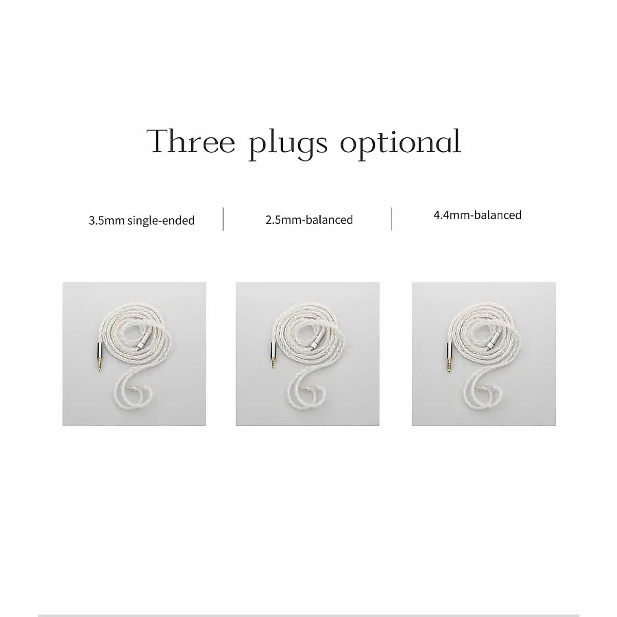 Moondrop Line K Upgrade Cable High Purity Copper Silver Plated KATO Cable IEMs (3.5mm)