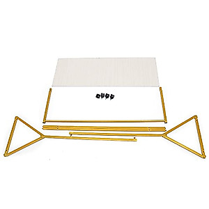 Metal Gold Clothing Rack with Shelves and Universal Wheel,Freestanding Clothing Rack for Hanging Clothes Rack,Heavy Duty Rolling Garment Rack Retail Display for Wedding Dress Bridal Garment Rack Stand