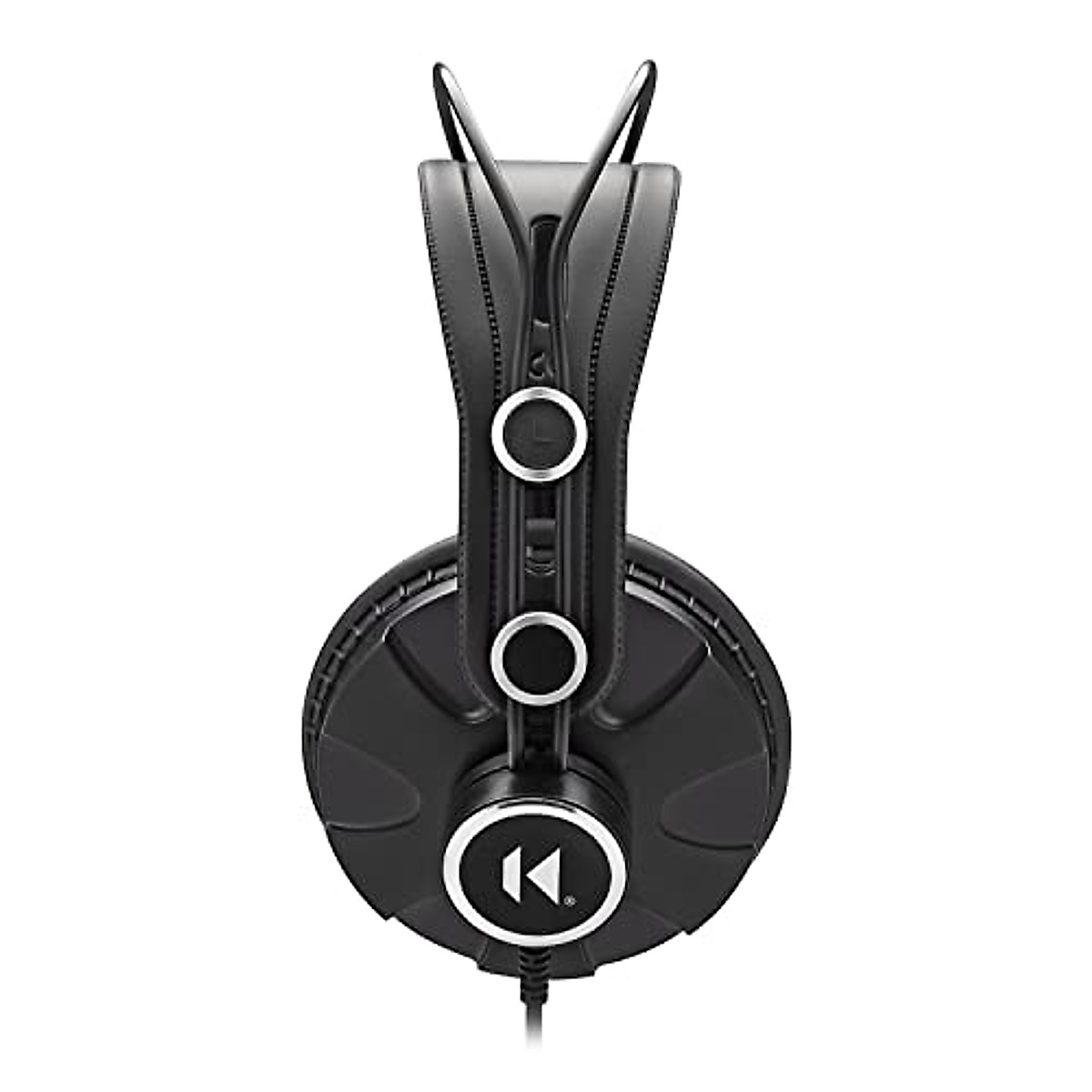Knox Gear TX-100 Closed-Back Studio Monitor Headphones, Noise-Isolating Headphones for Gaming PC, Over Ear Wired Headphones for Recording & Music Production, Black Headphones, Studio Headphones