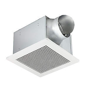 Delta Breez PRO300 Pro Series 300 CFM Exhaust Bath Fan Energy Star & Broan-NuTone 634M Steel Roof Cap for 6" Round Duct, For Range Hoods, LoSone Fans, and Bath Ventilation Fans, Black