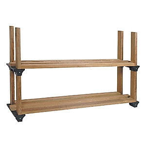 2 x 4 BASICS 90144MI Firewood Rack System, Black