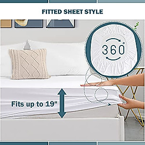 UNILIBRA 2 Pack Twin Size 100% Waterproof Mattress Protector , Breathable, Noiseless Mattress Cover, 6"-19" Fitted Deep Pocket Mattress Protector Cover - Vinyl Free