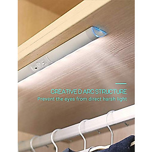 Joyzy Automatic Pantry Light, Wireless Closet Lights Two Motion Sensor Modes Light Battery Operated,USB Rechargeable Under Cabinet Lights, Bedroom Light Bathroom Lighting