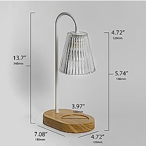 KENYCOATS Candle Warmer Lamp New Modern Korean Style (3 Bulbs + Timer + Dimmer + Gift Box) Soft Brightness - Creates Ambiance - Candle Lamp Warmer Quikly & Safely Melts Jar Candles