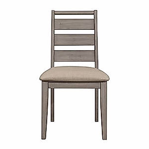 Lexicon Bainbridge 19.5" Wood Dining Room Side Chair in Gray (Set of 2)